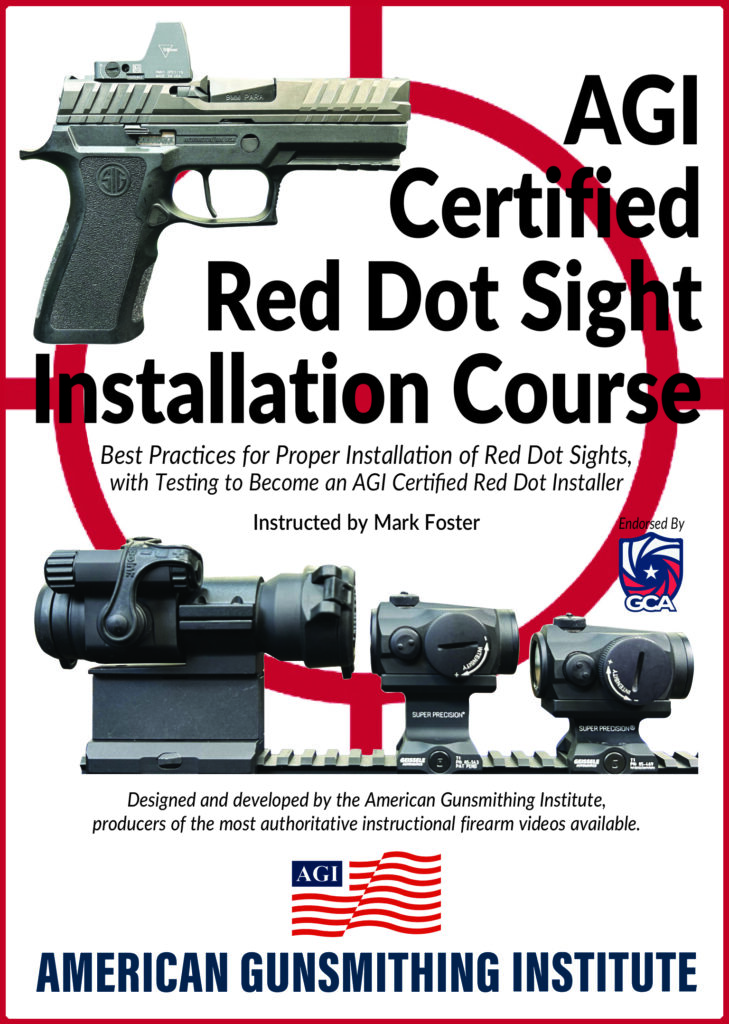 NEW! AGI Certified Red Dot Sight Installation Course - American Gunsmith
